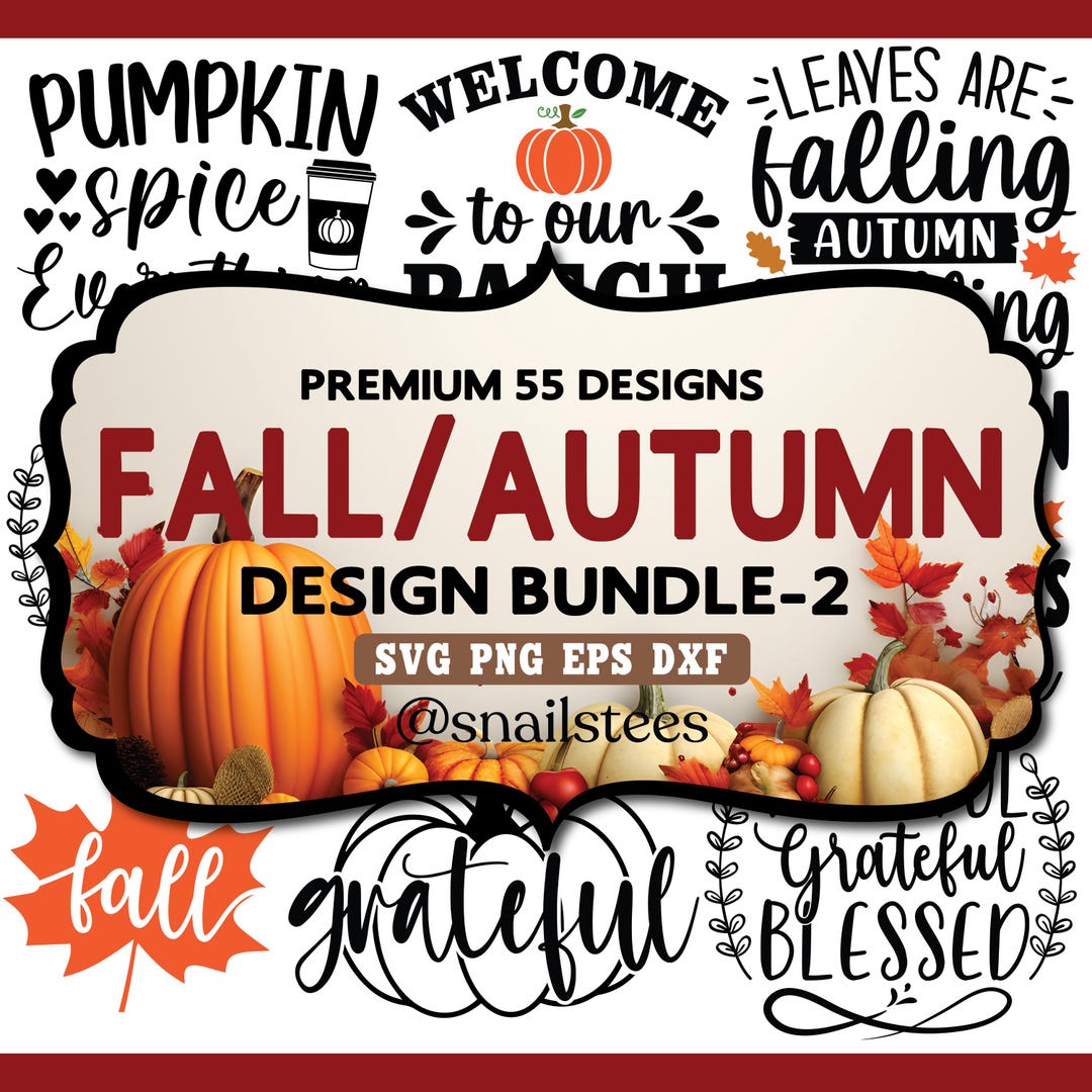 Fall Bundle Png, Fall Svg Bundle, Fall Mega Bundle Png, Autumn Bundle ...
