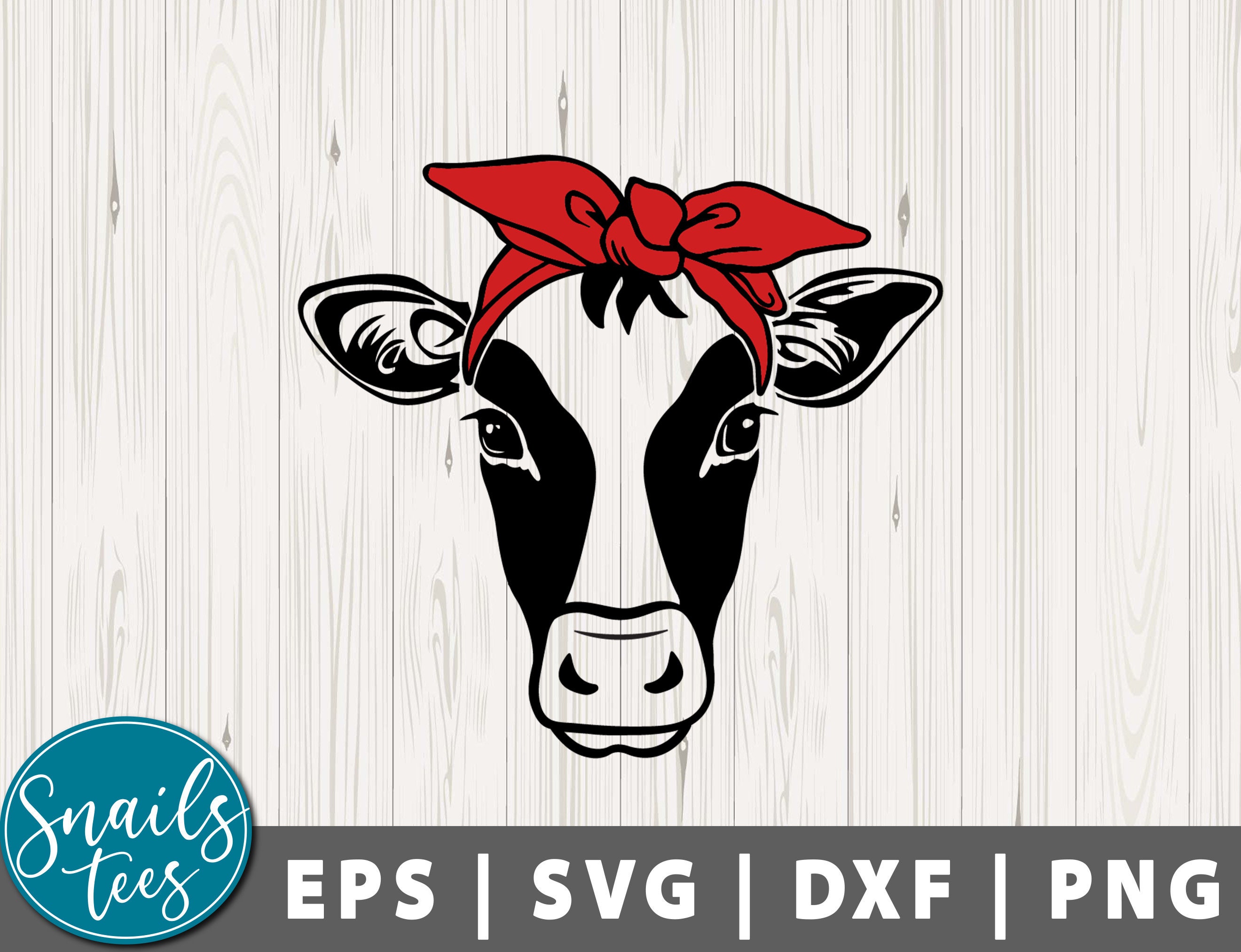 Heifer Svg Png Eps Dxf Cow With Bandana Svg Cow Head Bandana - Etsy