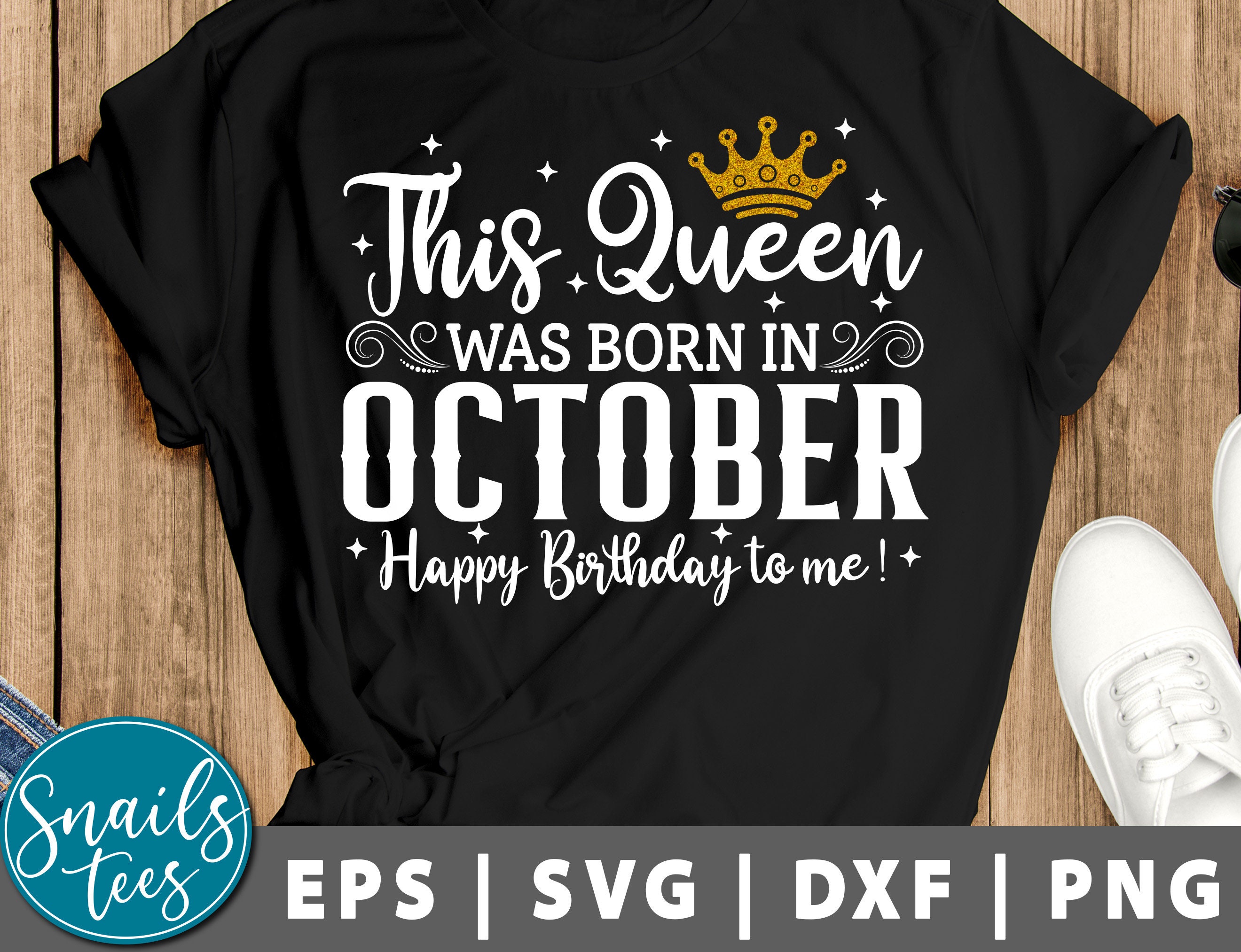 Queens are born in october svg birthday svg lips svg png dxf Cutting ...