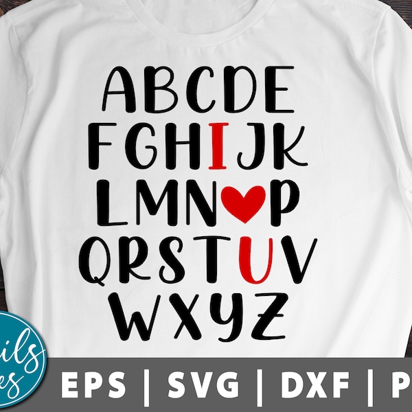Alphabet I Love You - Etsy