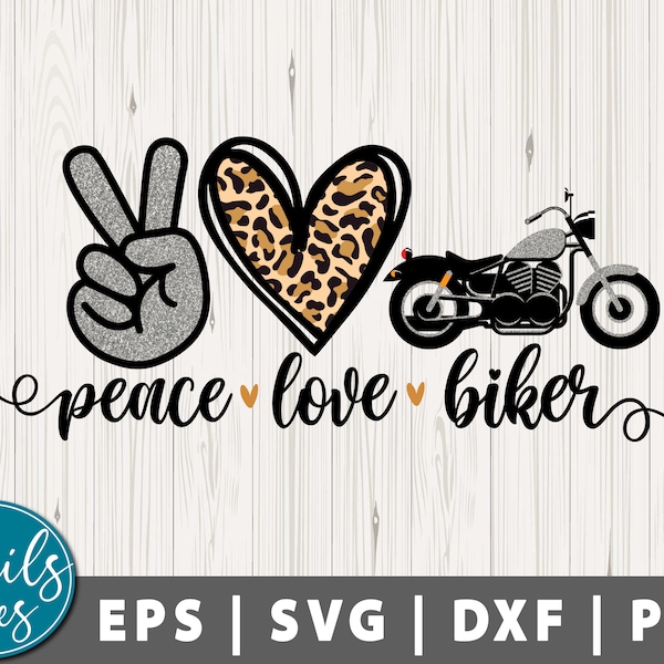 Peace Love Ride Svg - Etsy