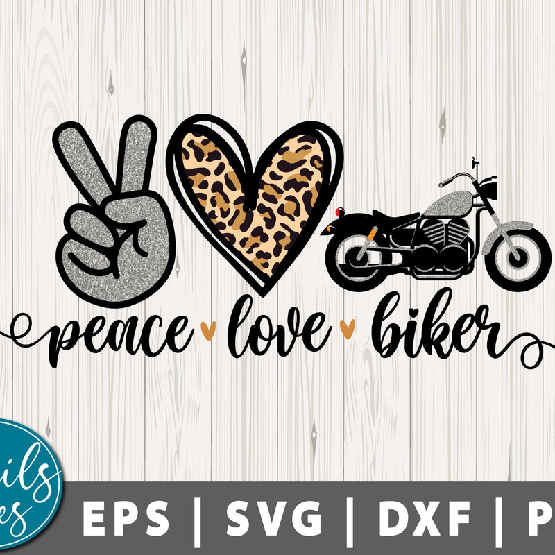 Peace Love Ride Svg - Etsy