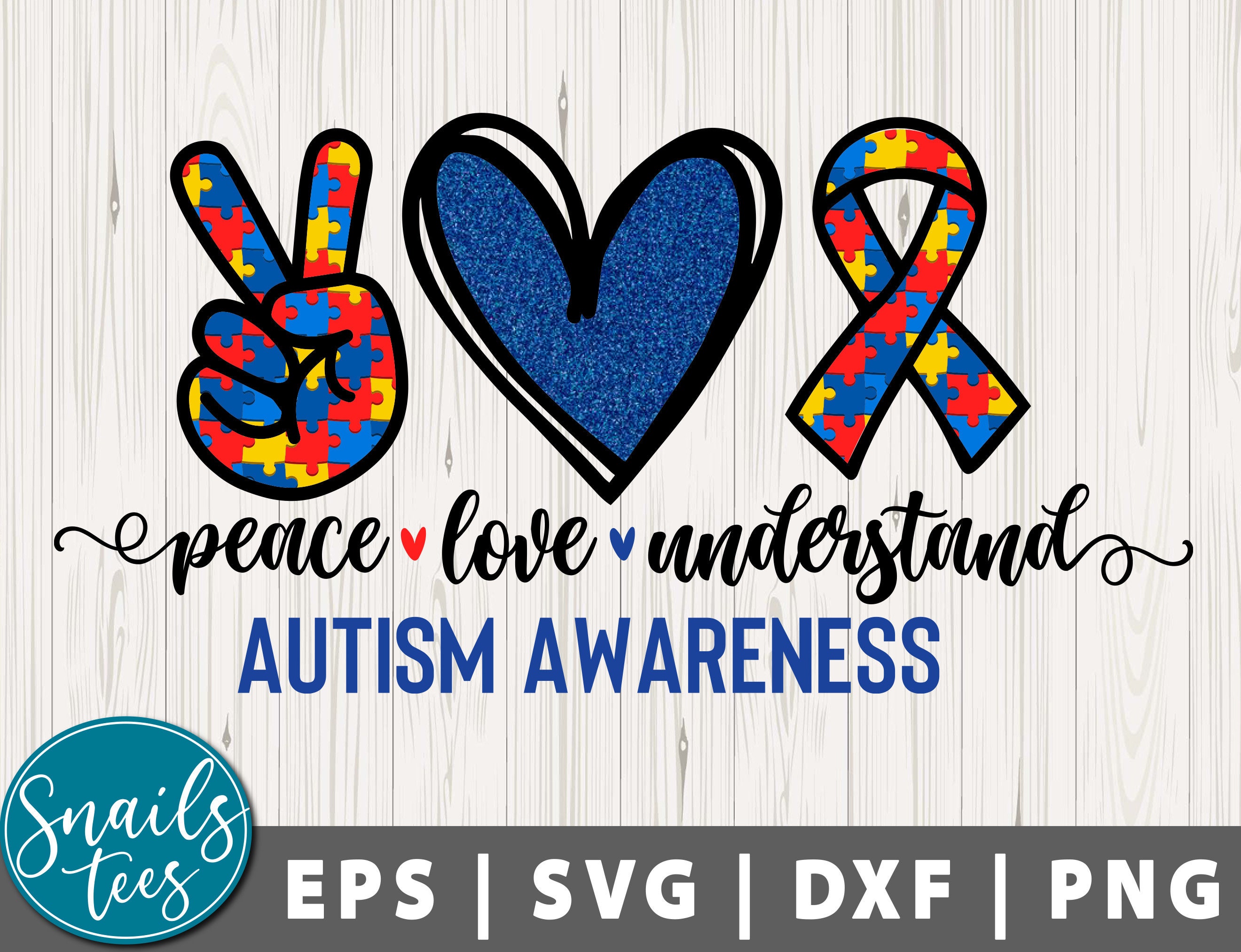 Accept Love Understand Autism Awareness Svg Png Sublimation | Etsy