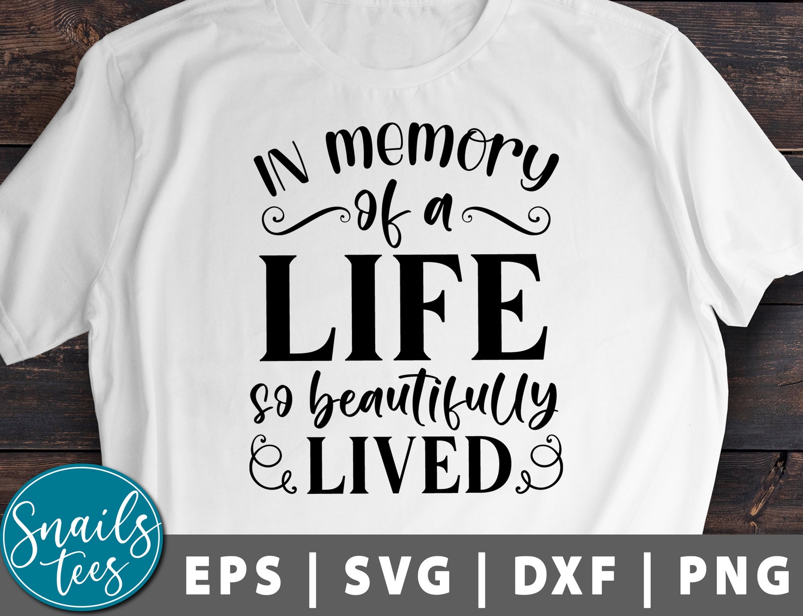 In Memory of a Life so Beautifully Lived Svg Png Dxf Memorial | Etsy