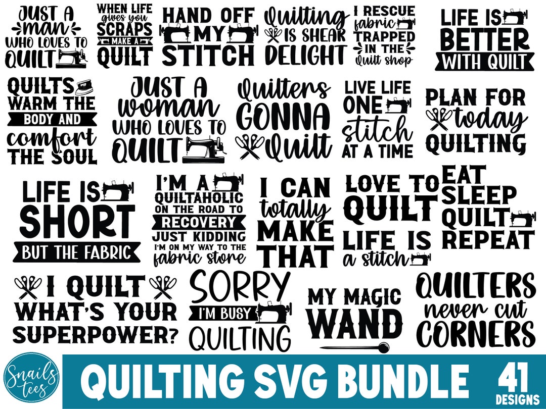 Quilters SVG Bundle, Quilting SVG Bundle, Sewing Svg, Quilting Life Svg ...