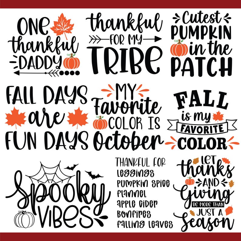Fall Bundle Png, Fall Svg Bundle, Fall Mega Bundle Png, Autumn Bundle ...