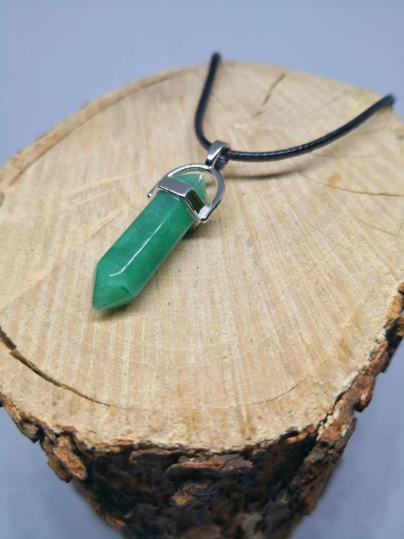 Men's Leather Necklace, Jade Necklace, Mens Stone Necklace, Men ...