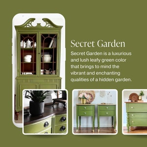 Secret Garden - Green Chalk Style Paint for Furniture, Home Decor, DIY ...