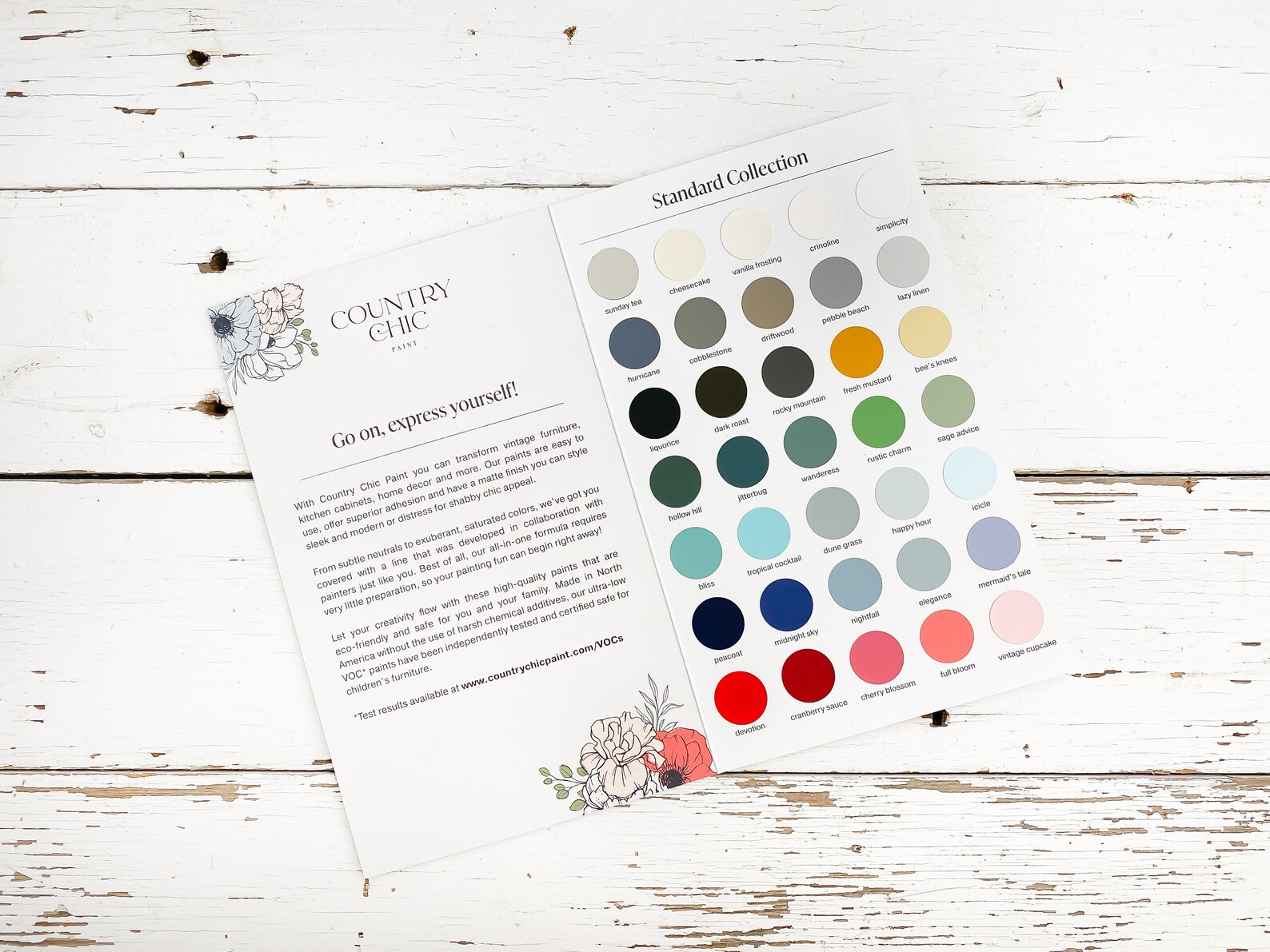 Hand Painted Color Cards | Etsy