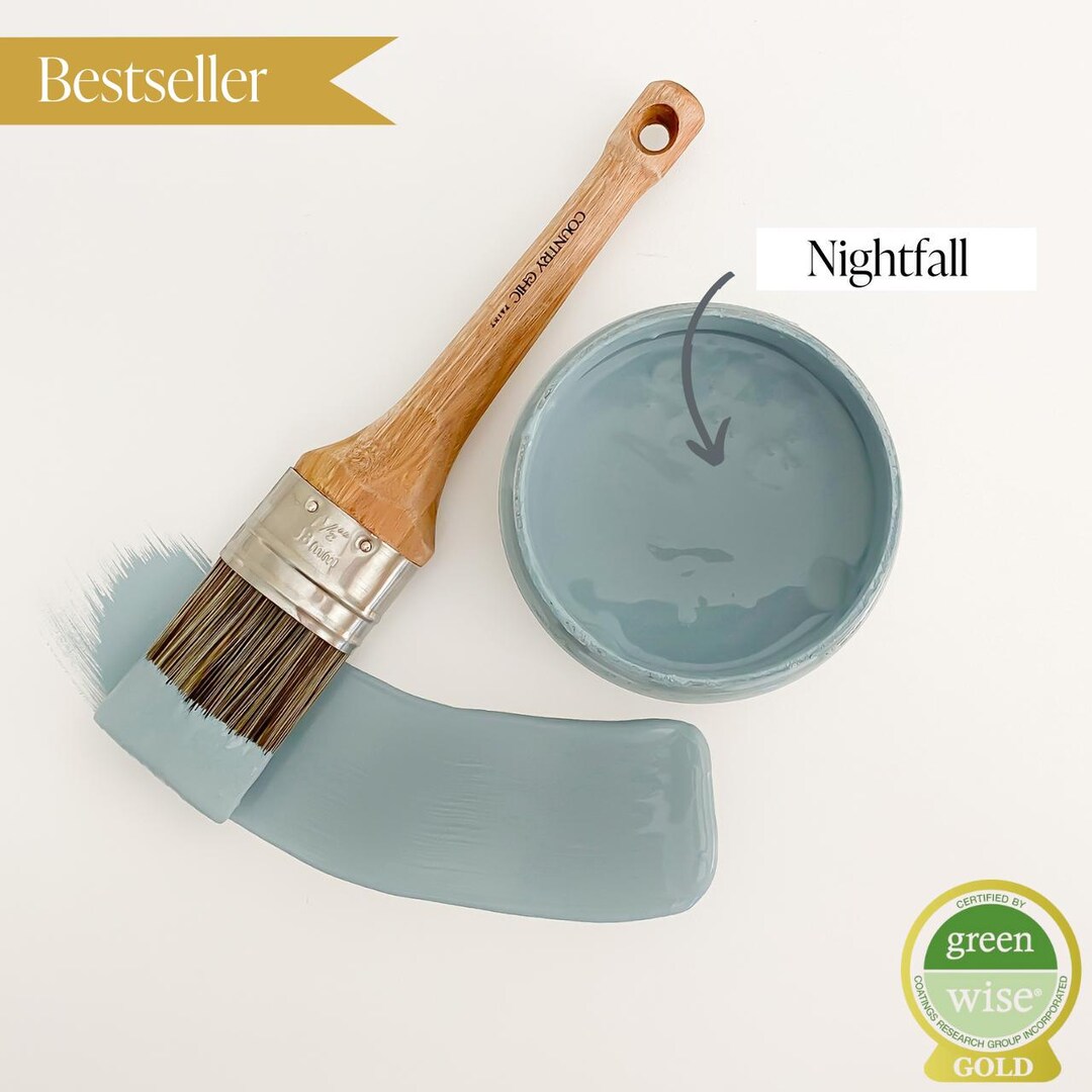 Nightfall - Blue Chalk Style Paint for Furniture, Home Decor, DIY, Cabinets, Crafts - Eco ...