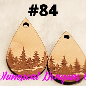 BULK Wooden Earring BLANKS 2, Jewelry Blanks, Earring Blanks, Make Your ...