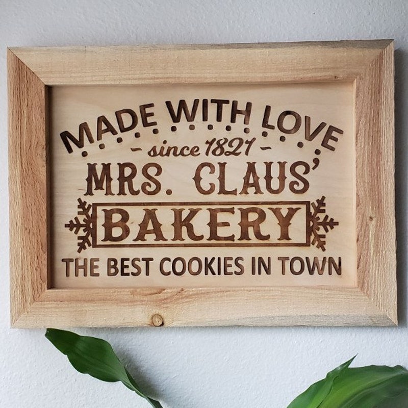 Mrs Claus Bakery Sign - Etsy