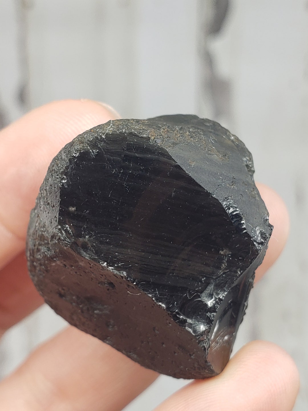 Raw Black Obsidian Chunk Raw Mineral Collectable Speciman Healing ...