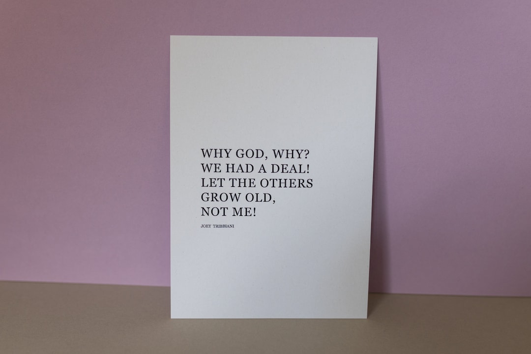 Postkarte why God, Why Joey Tribbiani - Etsy
