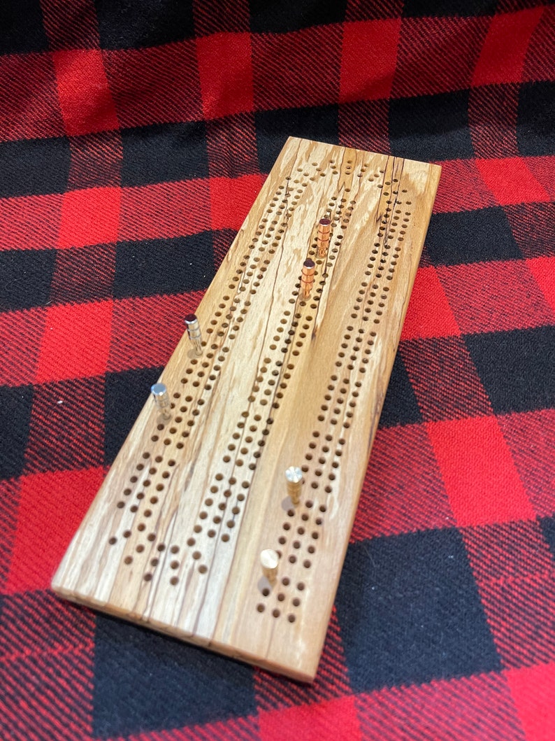 Spalted Ambrosia Maple Cribbage Board - Etsy