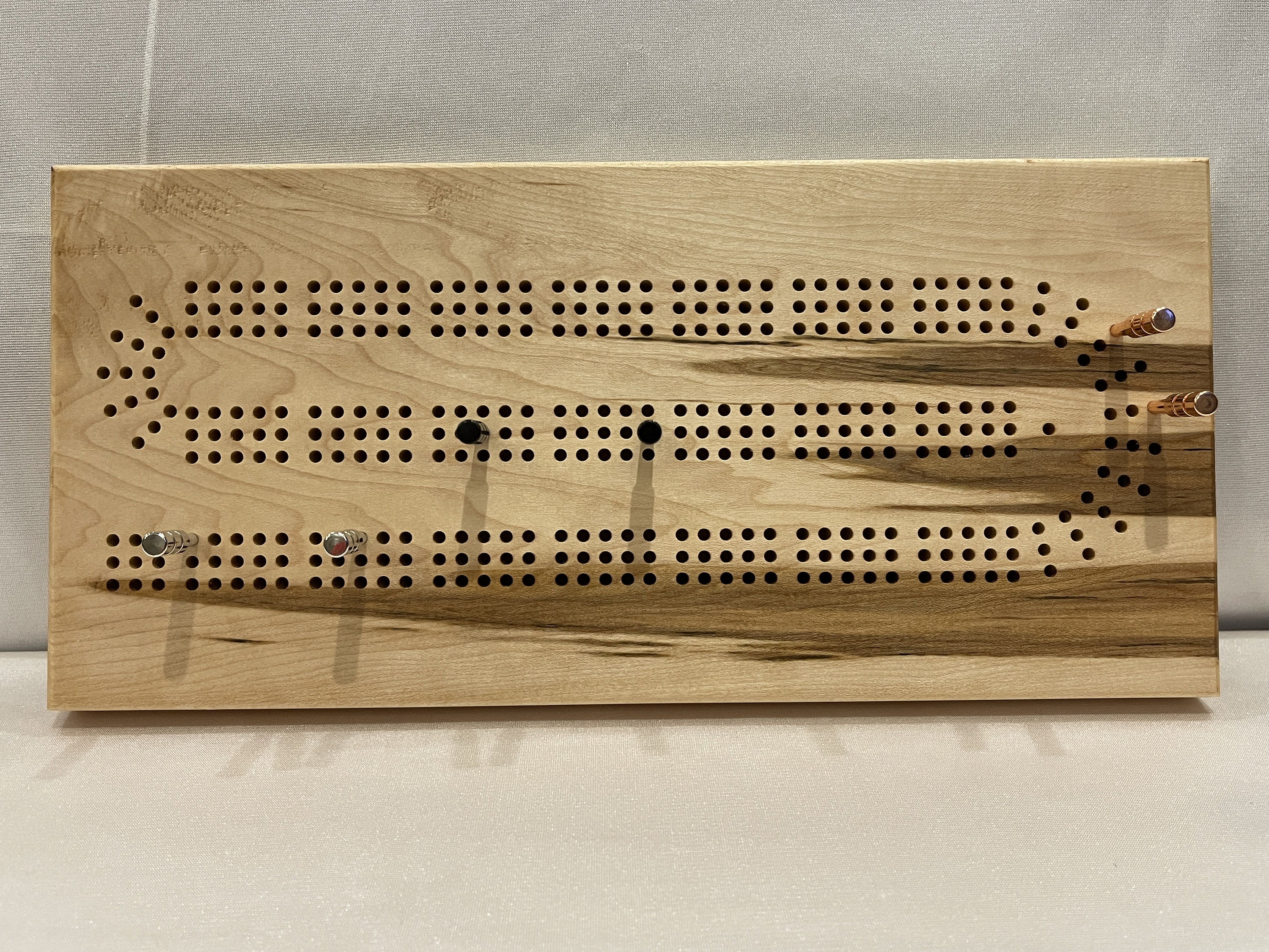 Handmade Figured Maple Cribbage Board - Etsy Canada