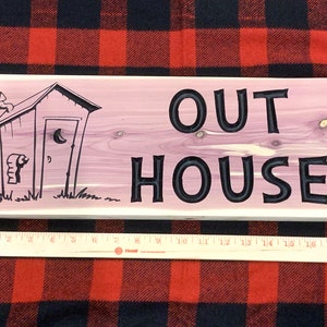 Outhouse Sign on Aromatic Cedar | Etsy