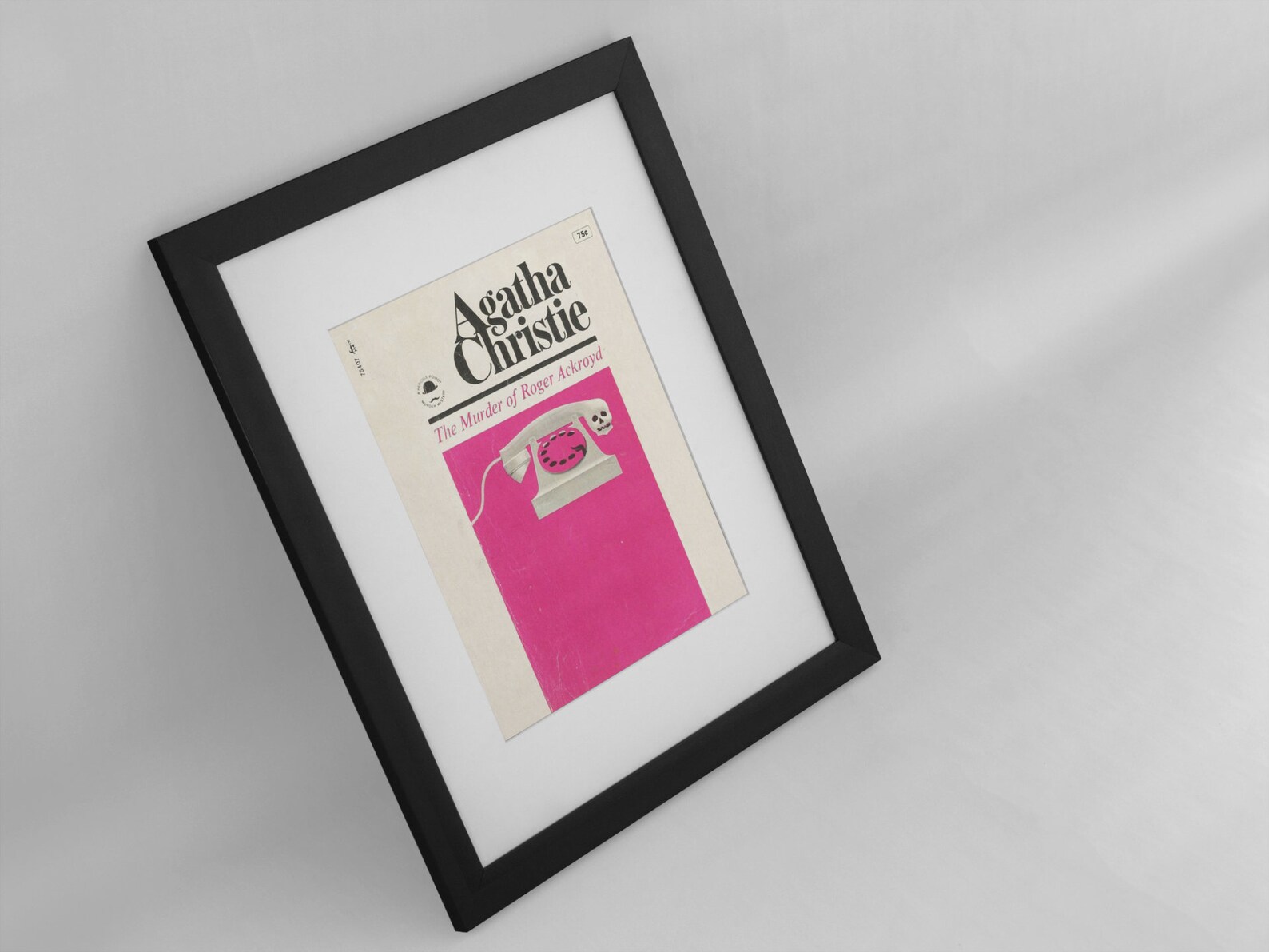Agatha Christie Book Cover Print / Vintage Book Cover / Art Deco ...