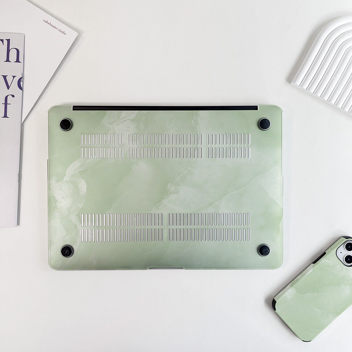 Matcha Green Marble Print Macbook Case Cover for Macbook Air - Etsy