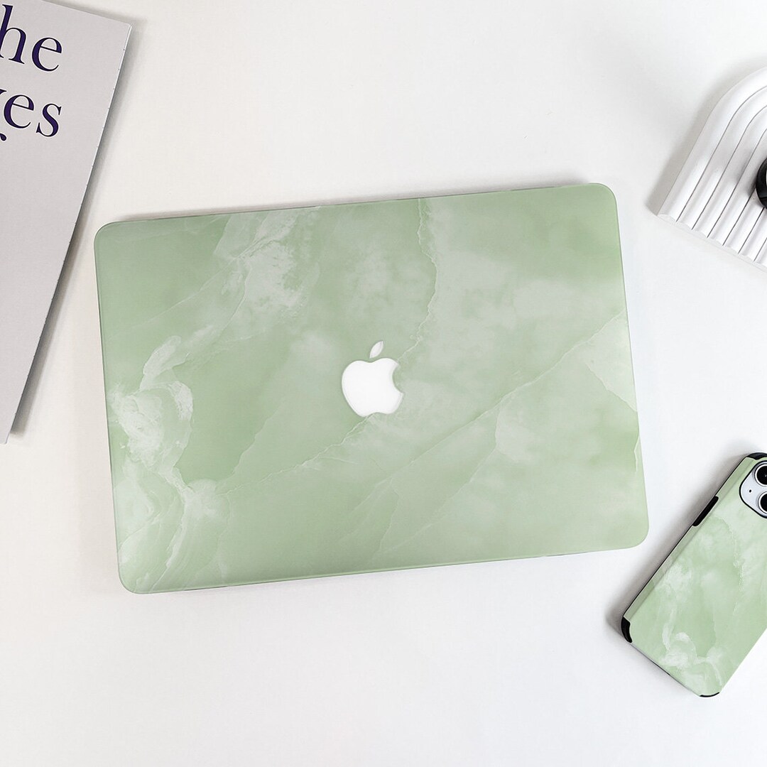 Matcha Green Marble Print Macbook Case Cover for Macbook Air - Etsy