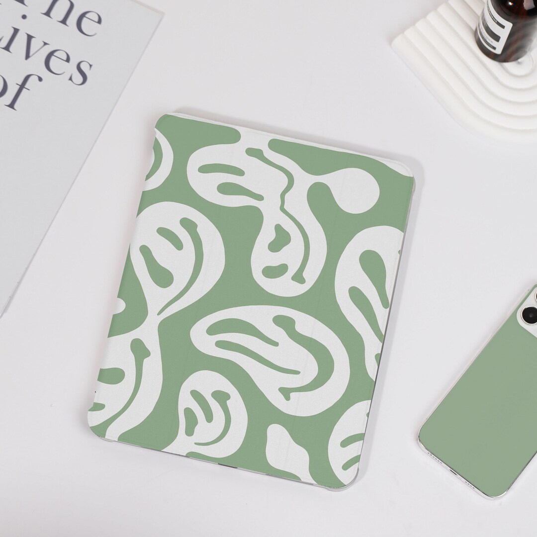 Green Melted Smiley Face Ipad Case Cover for Ipad 9.7 - Etsy