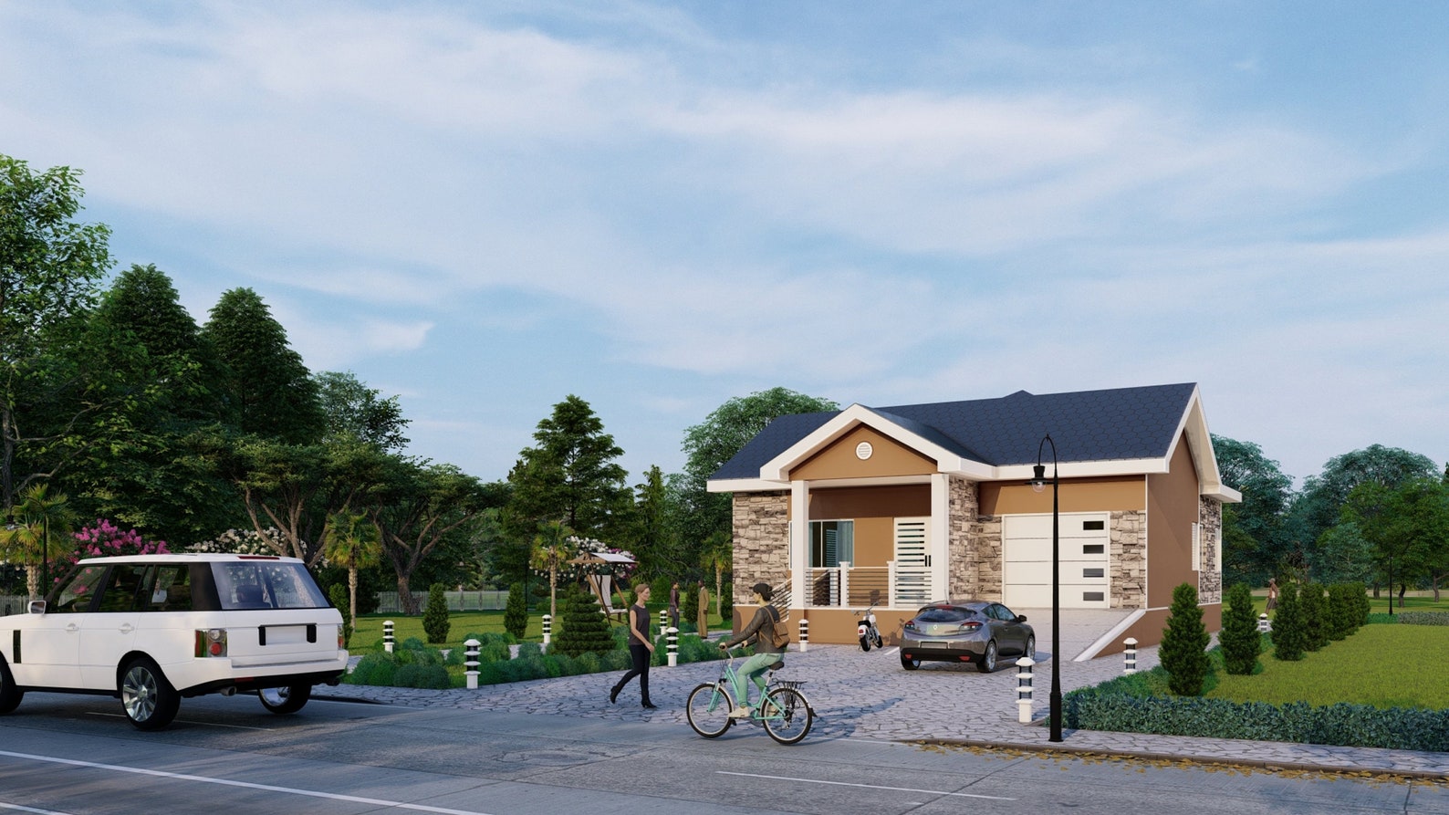 1 Bedroom House Plan 7 With Garage, 32x40 Floor Plan, 1200sqft House ...