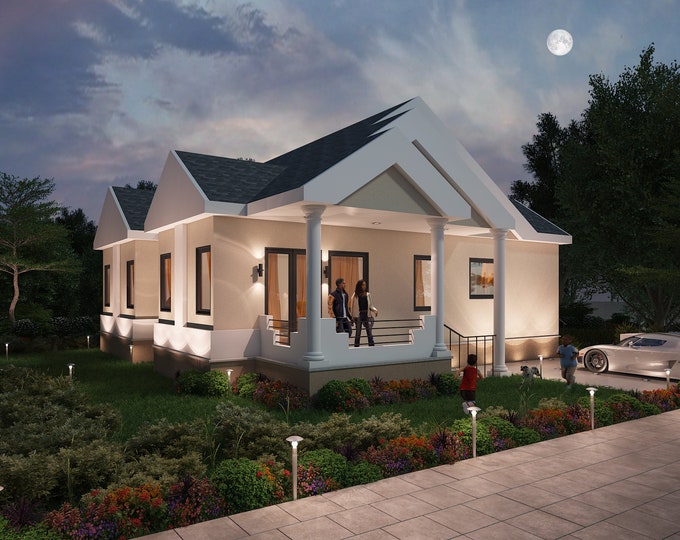 140 M2 | 1506 Sq Foot | 3 Bedroom House Plan 140ST | Concept House ...