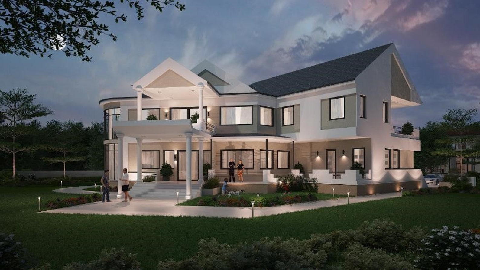 4 Bedroom House Plan, 4 Bedroom Floor Plan, Instant Download, Modern ...