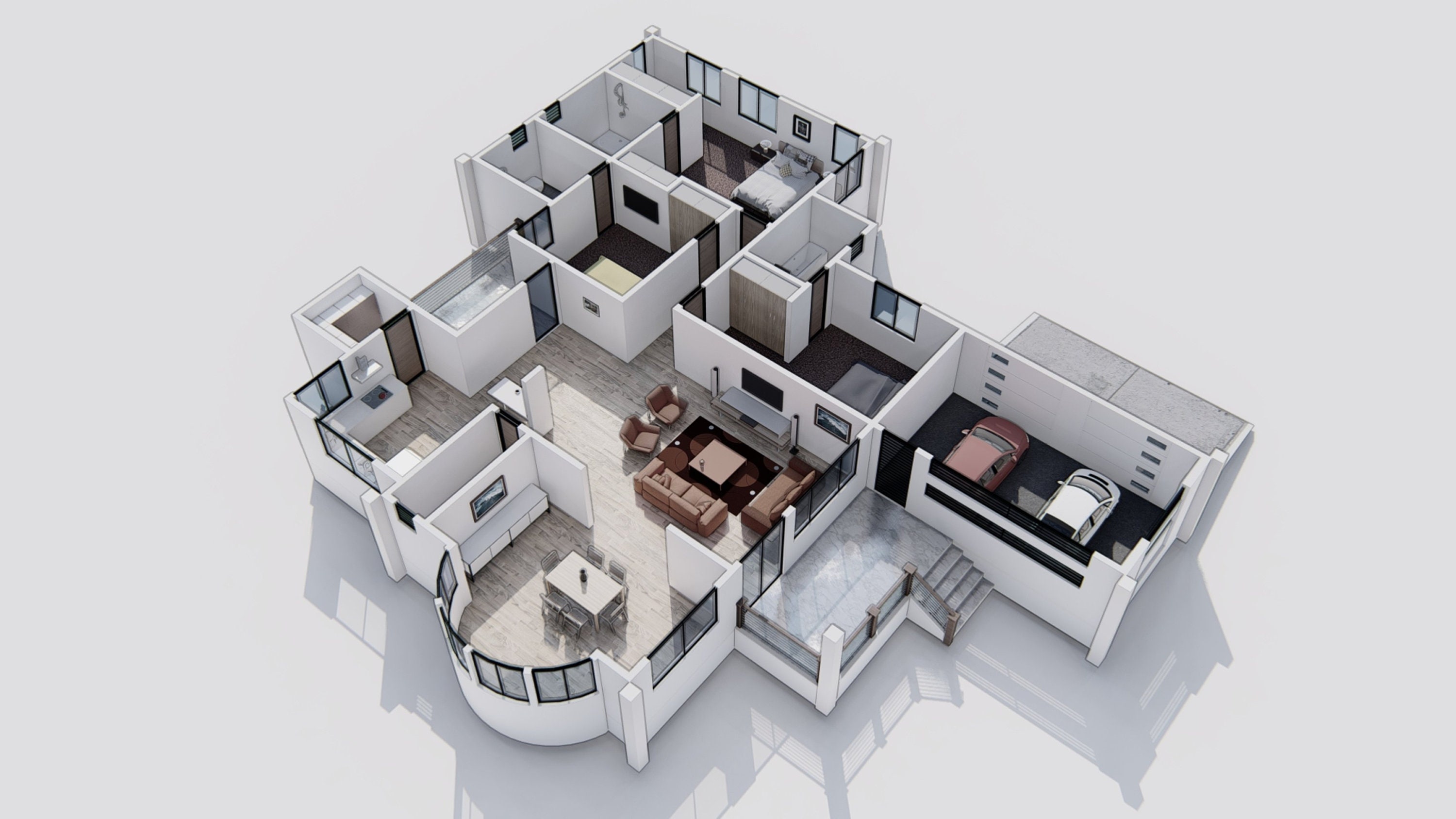 Modern 3-bedroom House Plan, 3947 Sqft (instant Download) - Etsy