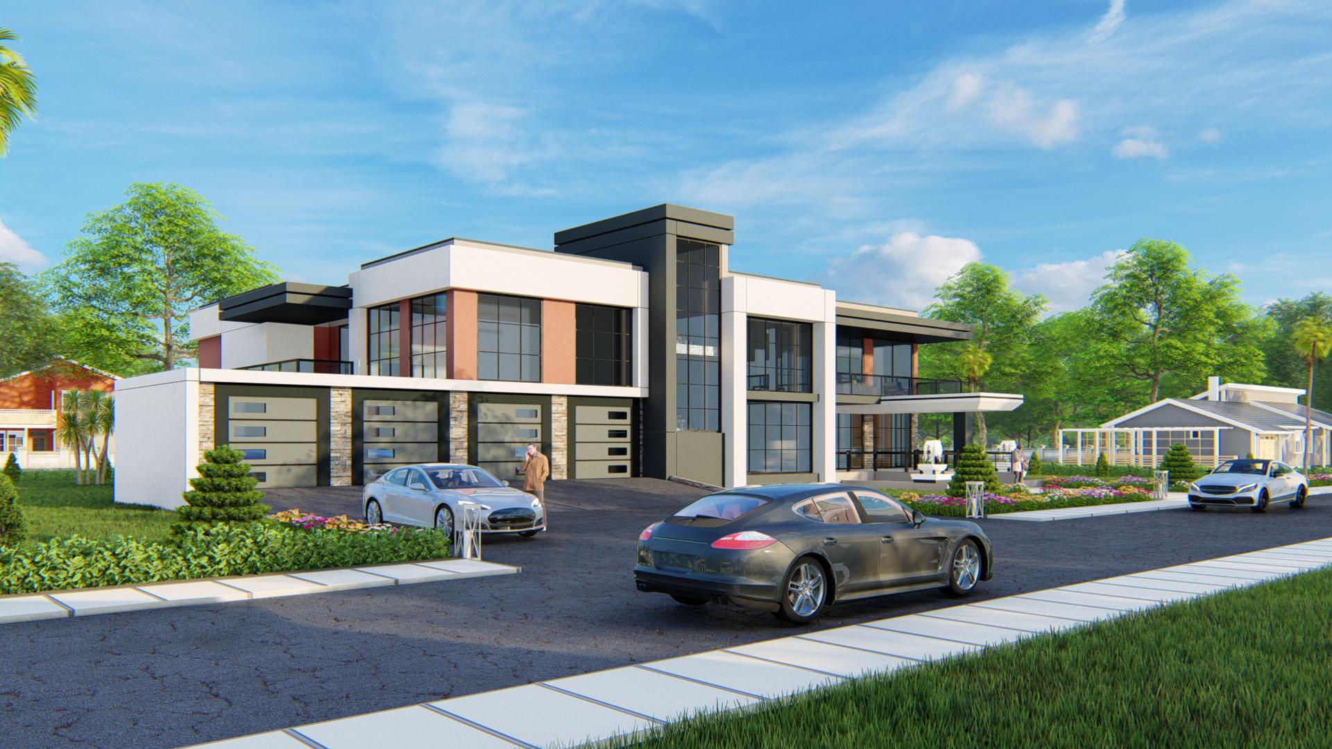6000 Sqft Ultra-modern 6 Bedroom House Plan (instant Download) - Etsy