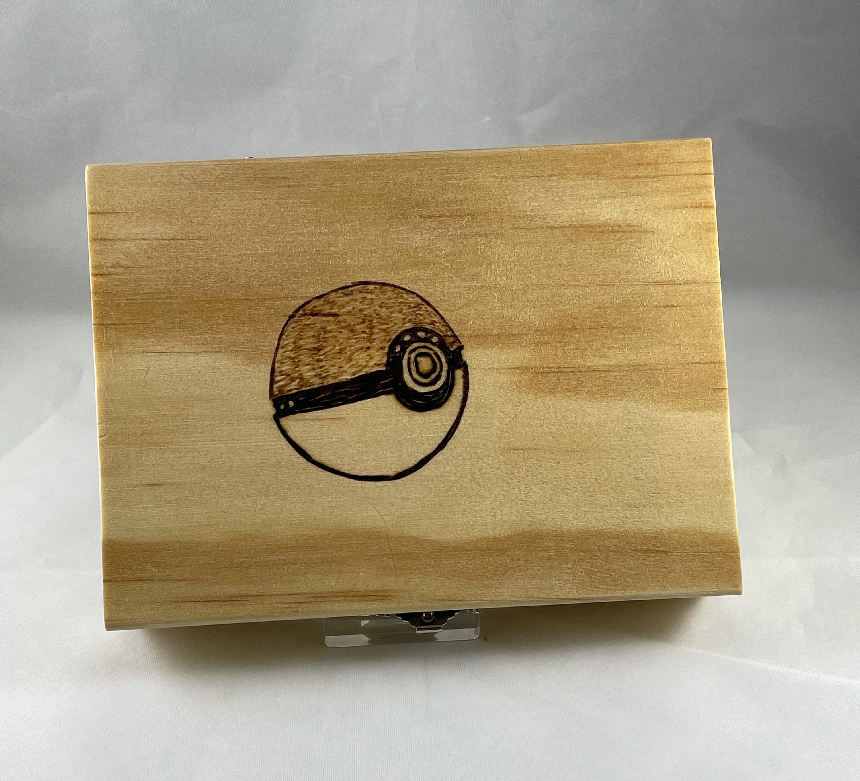 Pokemon Card Wood Burn Card Box Wood Burn Art Pyrography - Etsy
