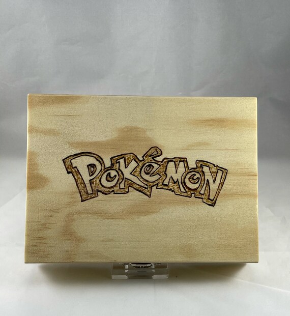 Pokemon Card Wood Burn Card Box Wood Burn Art Pyrography | Etsy