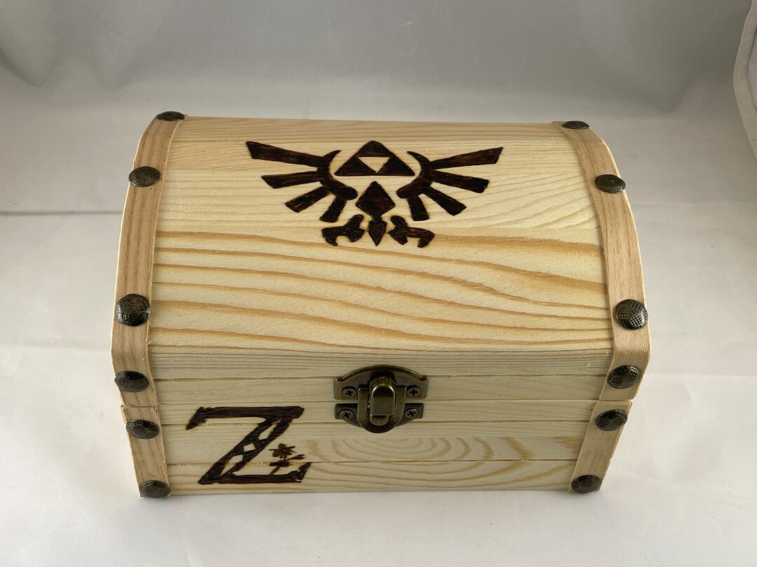 Legend of Zelda Wood Burned Treasure Chest Wood Burn Art/pyrography ...
