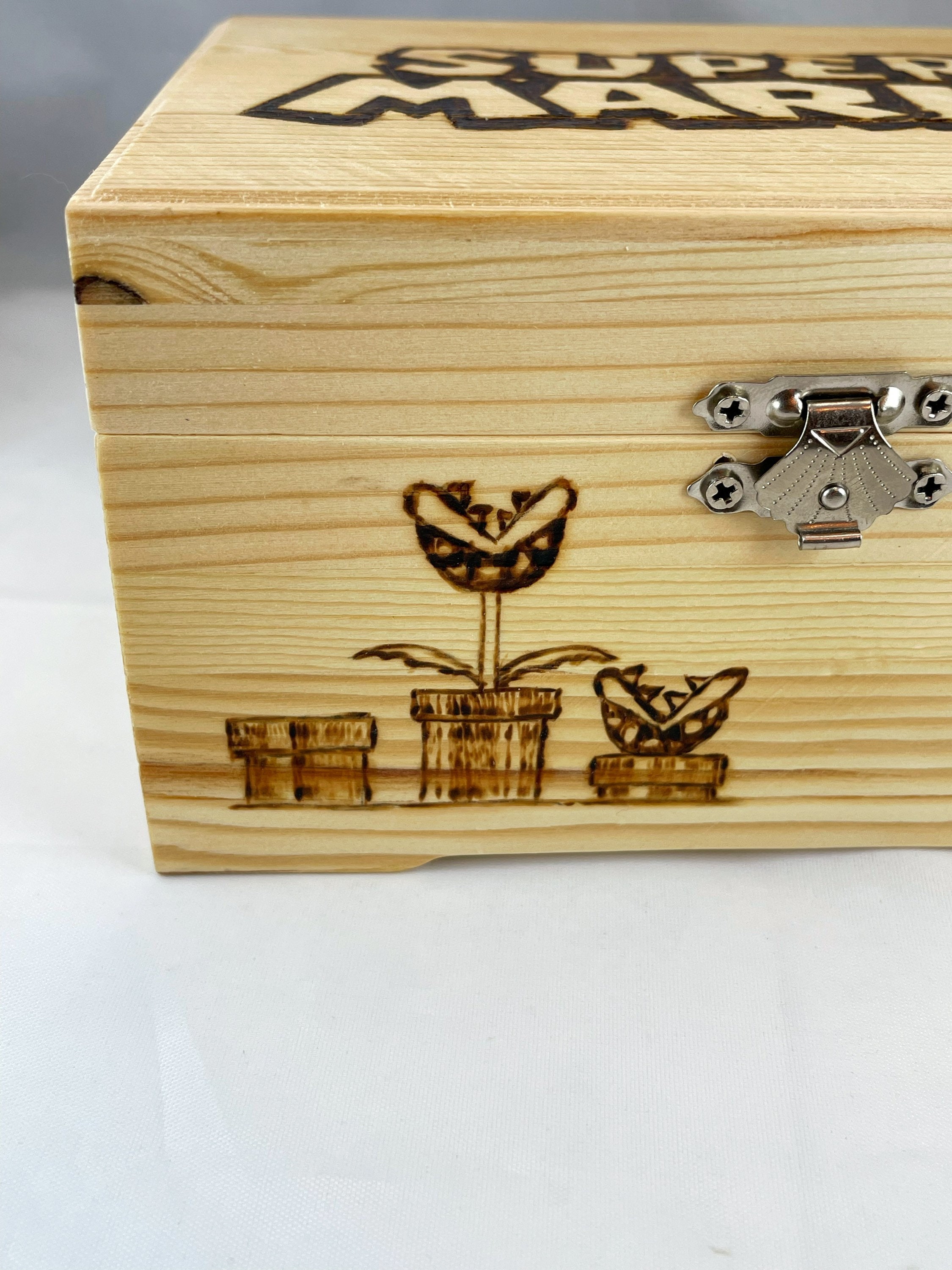 Super Mario Bros Wood Burn Trinket Box Wood Burn - Etsy