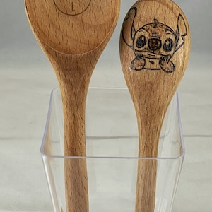 Stitch & Crump Wood Burned Measuring Spoon Set Pyrography/wood Burned ...