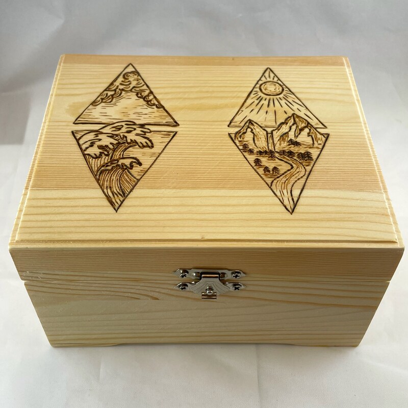 Pyrography Box - Etsy