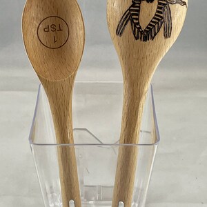 Nightmare Before Christmas Wood Burned Measuring Spoon Set, Pyrography ...