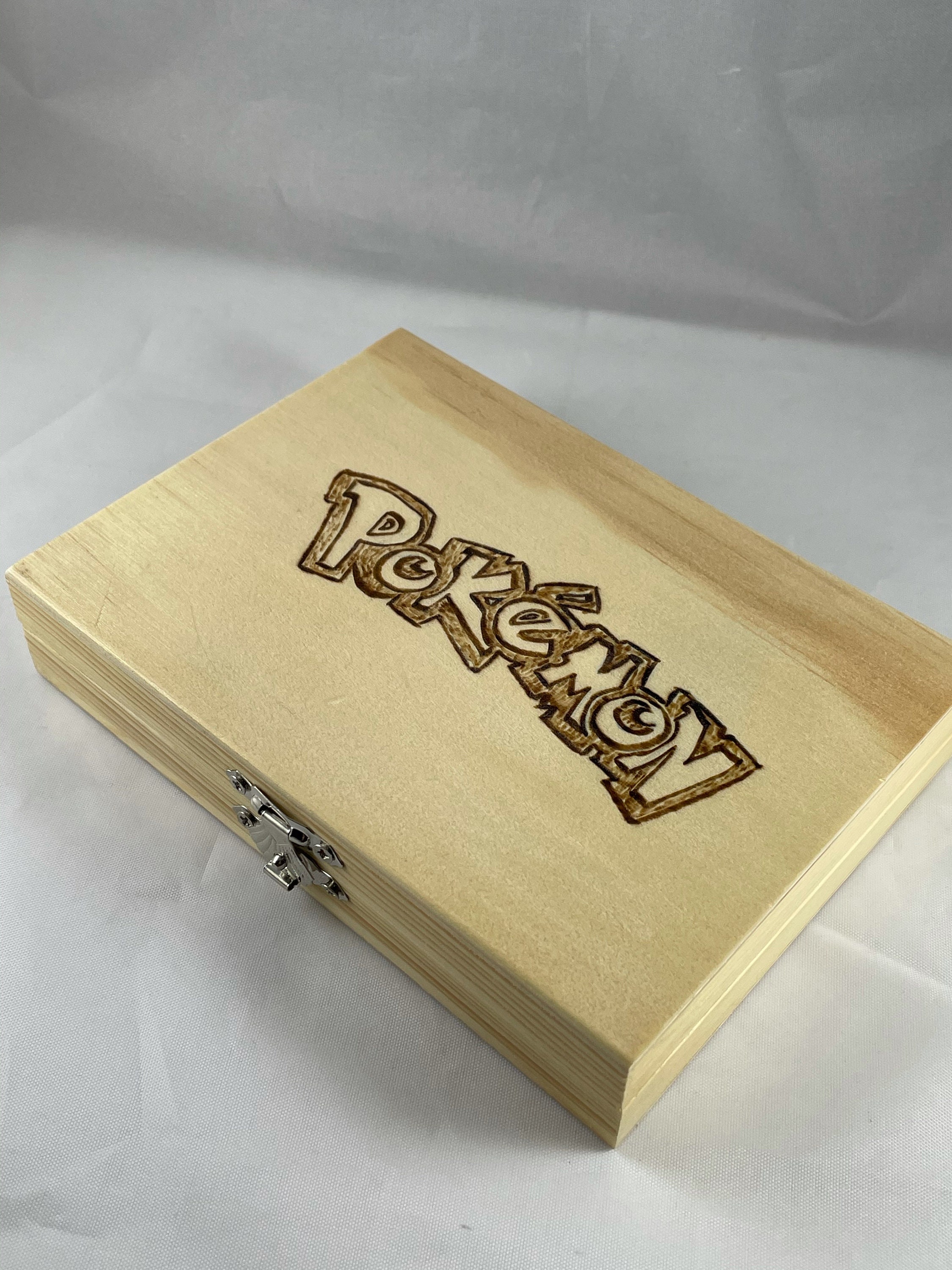 Pokemon Card Wood Burn Card Box Wood Burn Art Pyrography - Etsy