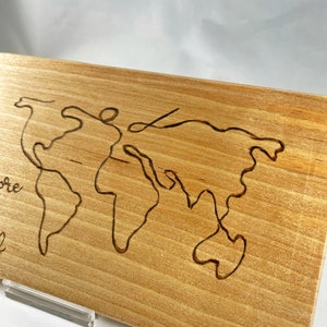 Explore the World Wood Burn Cutting Board Pyrography/wood Burn Art Hand ...