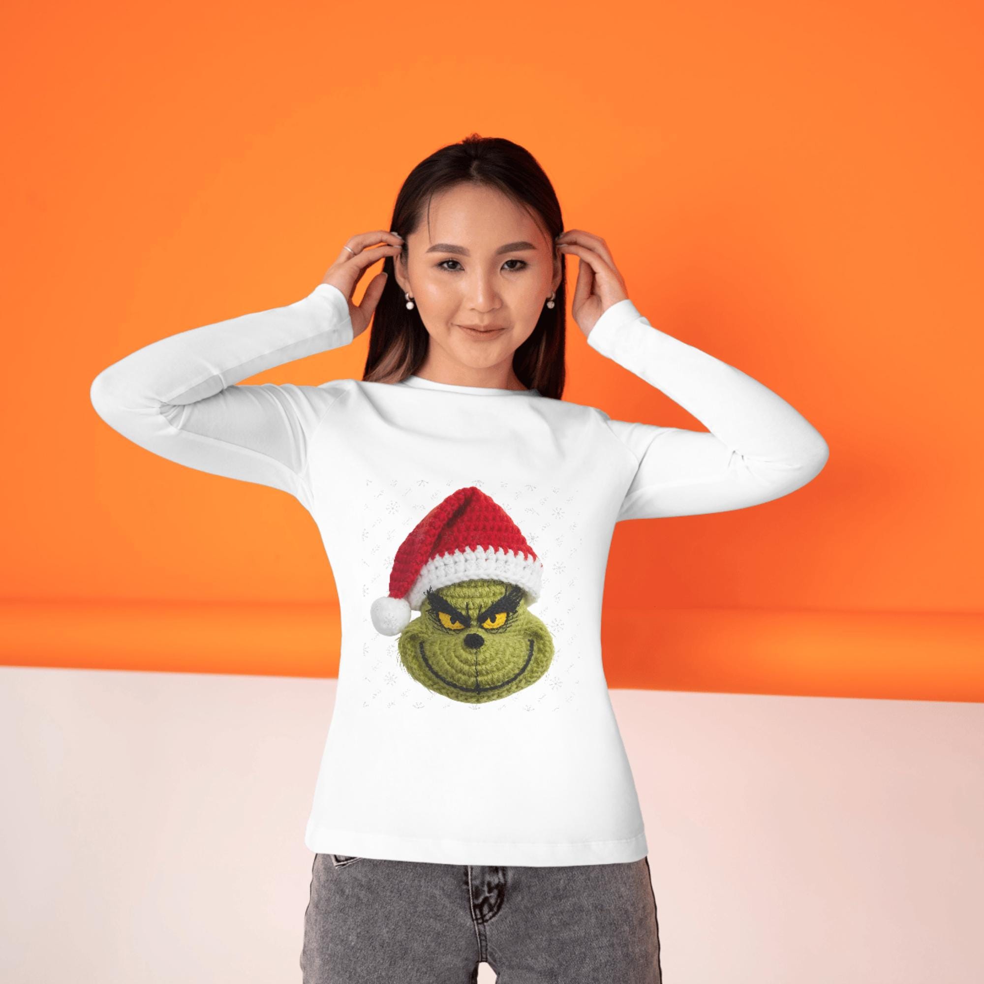 Mean Green Christmas Face SVG PNG Bundle | Crocheted Holiday Character ...