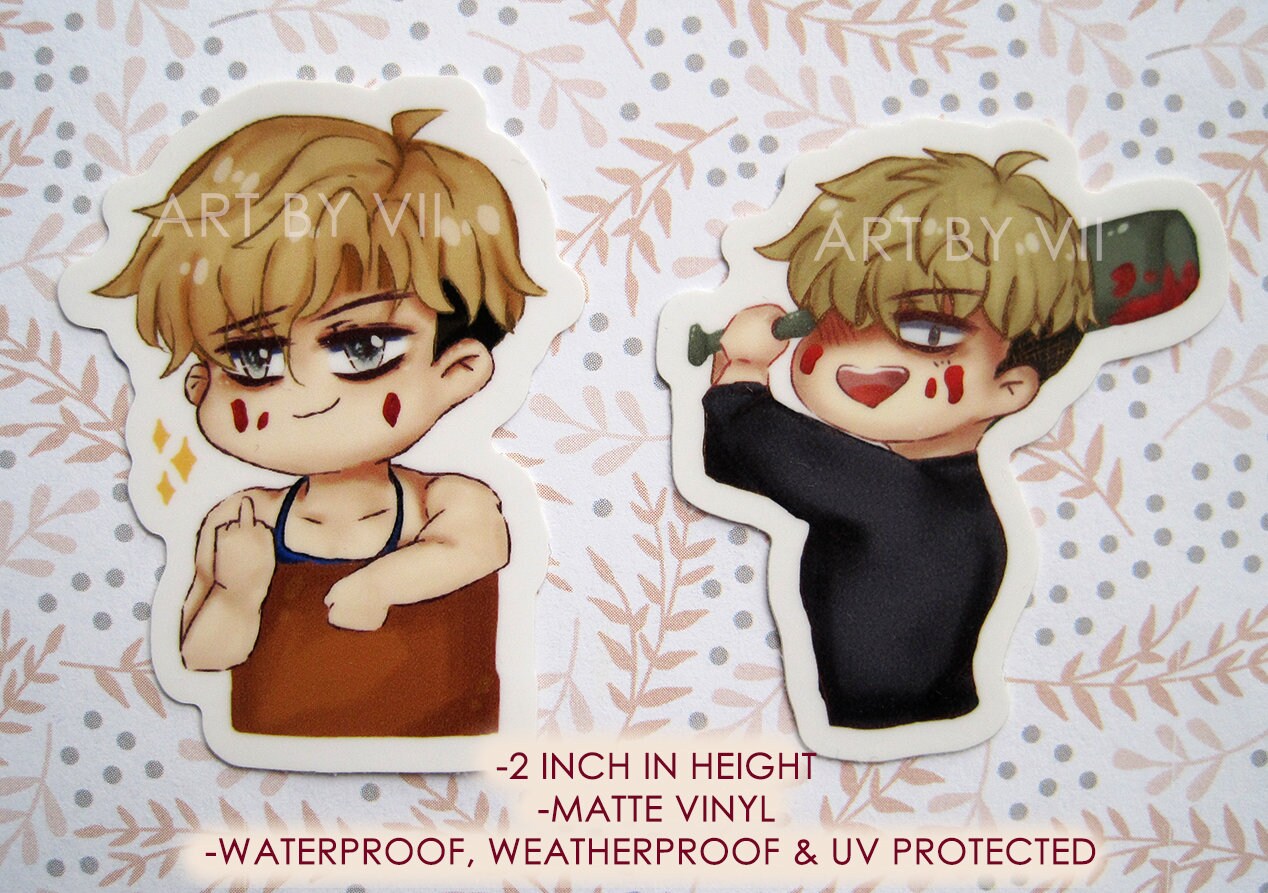 Oh Sangwoo Killing Stalking 2 Inch Vinyl Stickers - Etsy