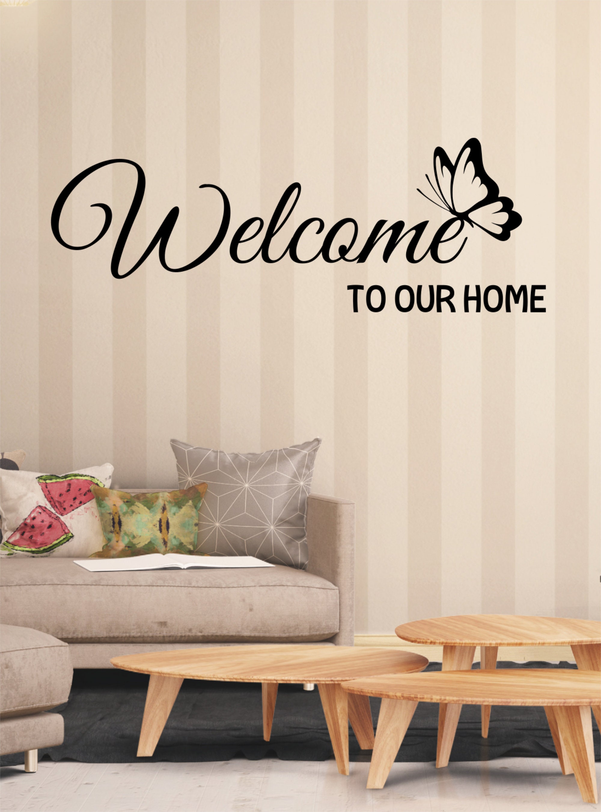 Welcome Butterfly SVG welcome butterfly wall art - Etsy 日本