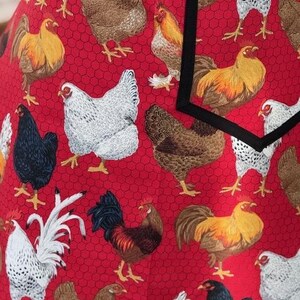 Vintage Style Apron, Chicken Apron, Country Apron, Full Coverage Apron ...