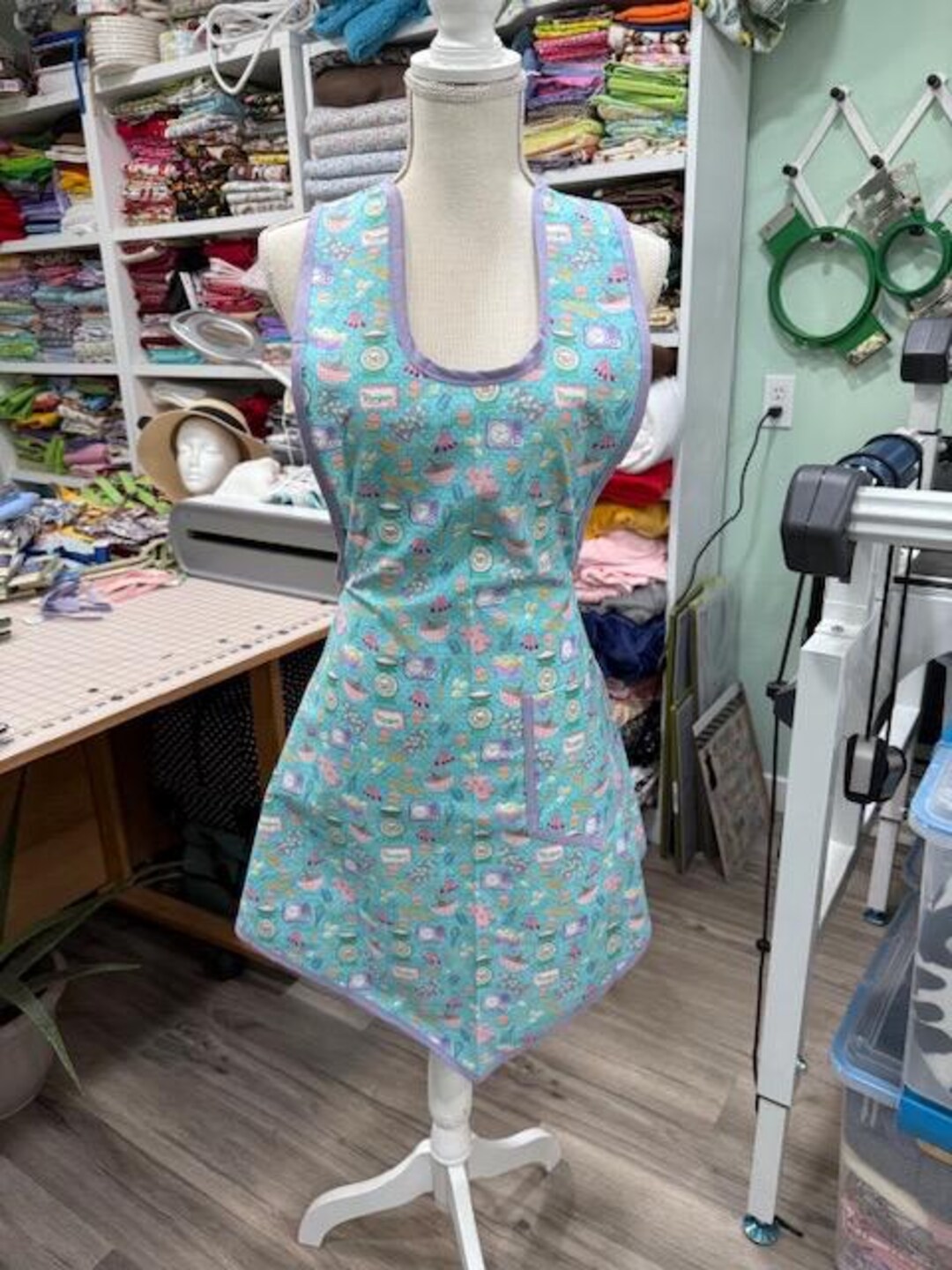 Vintage Style Apron, Vintage Appliance Apron, Country Apron, Full ...