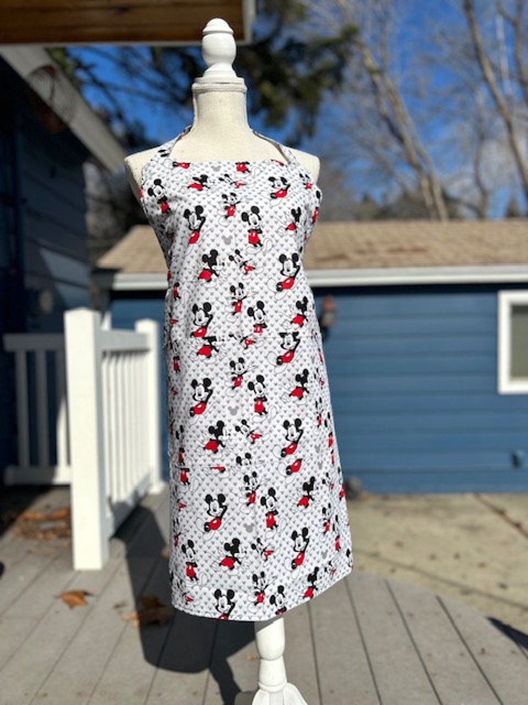 Mickey Apron, Full Coverage Apron, Mickey Mouse, - Etsy