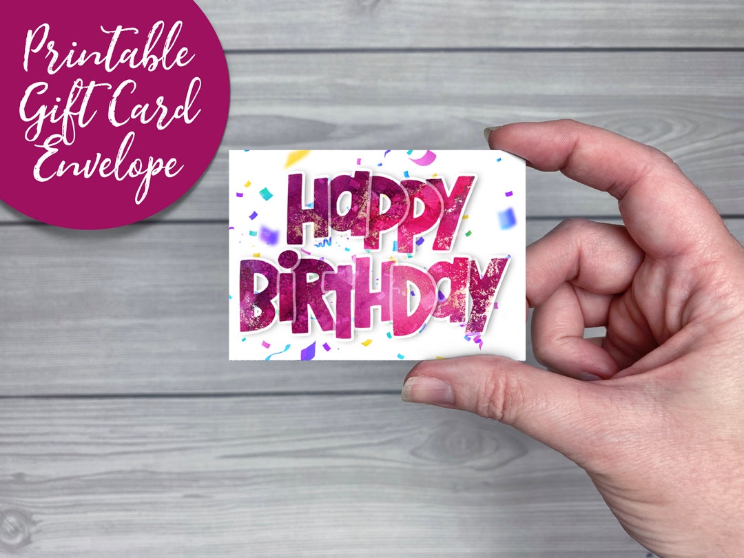 MINI Envelope for Gift Card | Mini Cards Envelopes | Happy Birthday ...