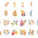 Watercolor Fall Leaves Clipart PNG Files, Digital Download - Etsy