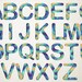 A-Z Alphabet Clipart PNG Digital Files Digital Download Turquoise and ...