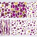 Purple and Gold Digital Paper Seamless Geometric Pattern - Etsy