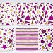 Purple and Gold Digital Paper Seamless Geometric Pattern - Etsy